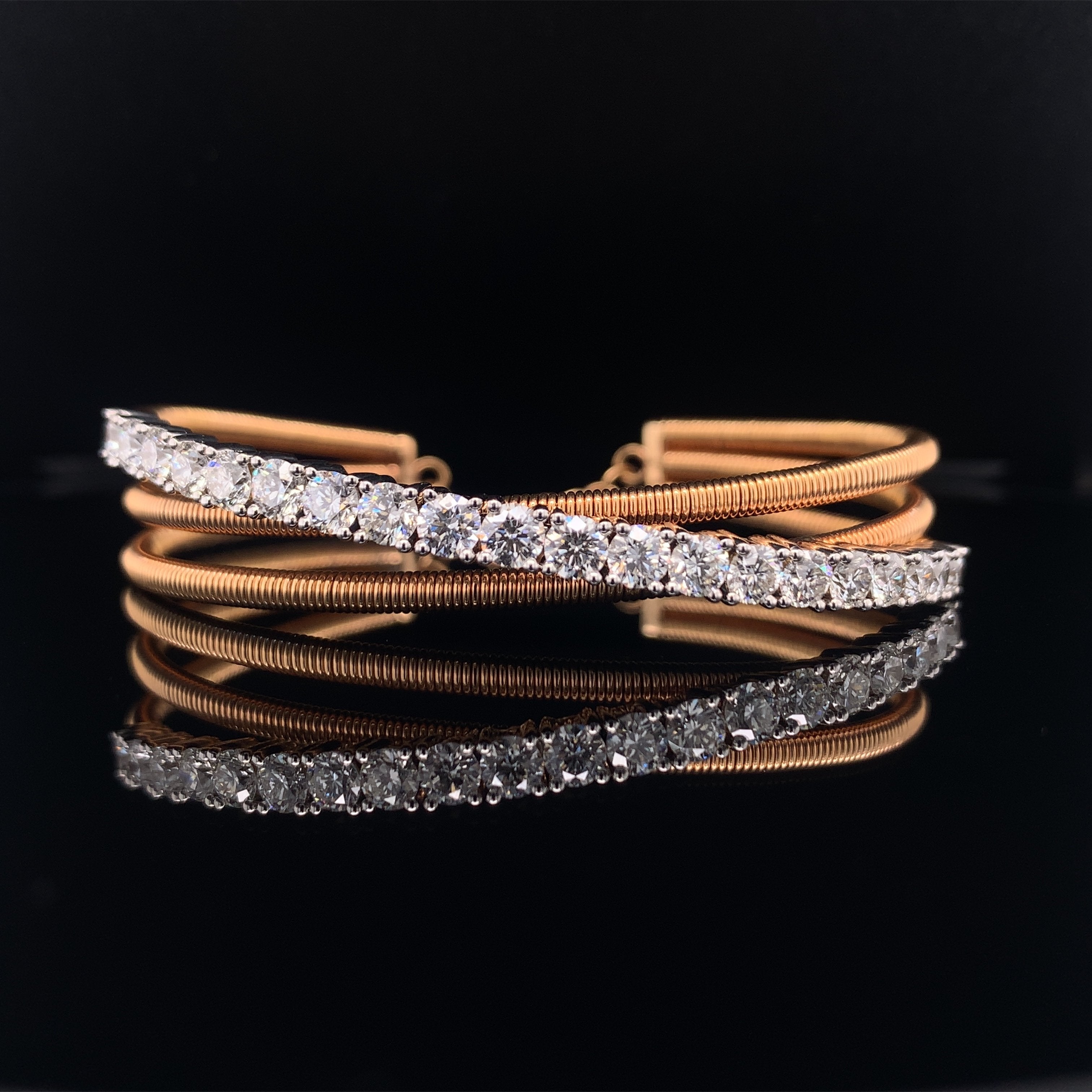 Diamond Spring Bangle | Just Gold Jewellery Sydney